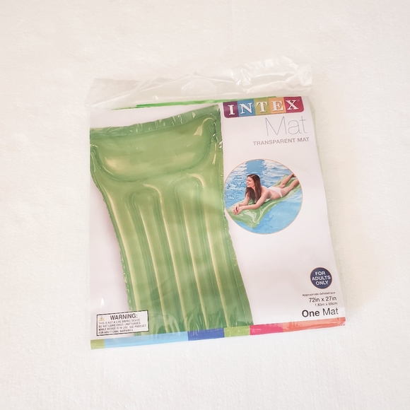 Intex | Other | Nwt Intex Pool Floats Transparent Mats Neon | Poshmark